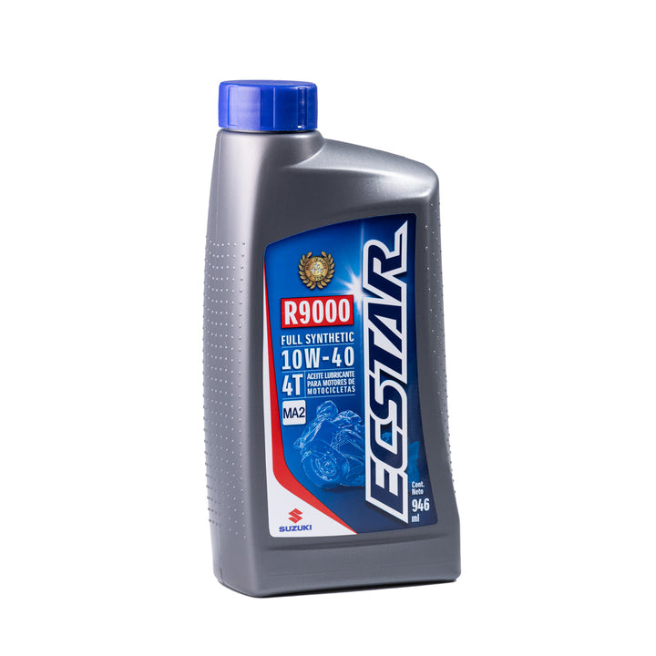 Aceite Para Moto ECSTAR FULL SINTÉTICO R9000 10W40, 946 ml Genuino Suz ...